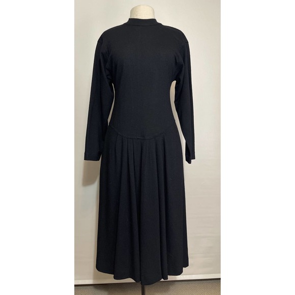 Gillian | Dresses | Vintage St Gillian Womens Wool Dress Black Size 8 ...